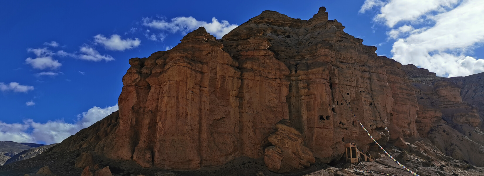 Shija Jhong Cave in Upper Mustang Chhoser | Mustang Cave and Monastery ...