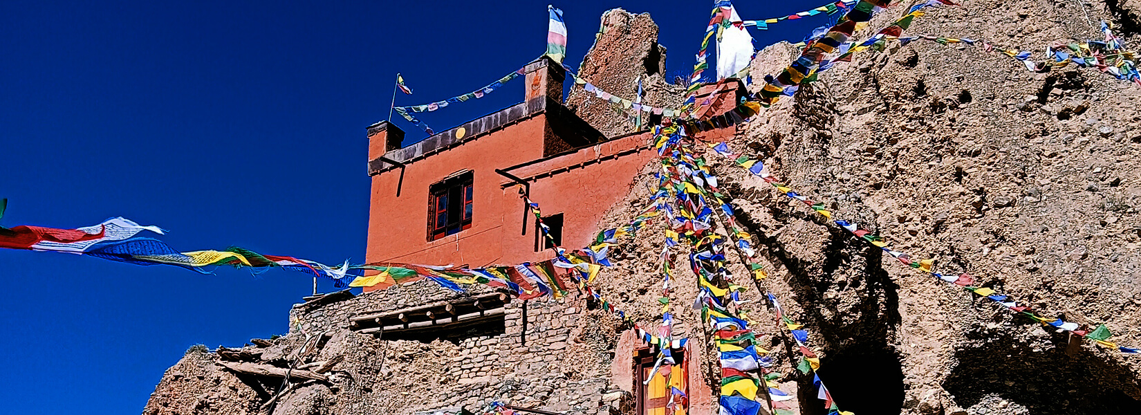 Luri Gompa Monastery in Upper Mustang | Upper Mustang Caves and ...